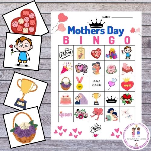 Mothers' Day BINGO / Mother's Day Vocabulary BINGO / Memory Matching ...