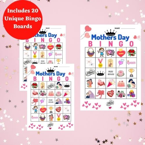 Mothers' Day BINGO / Mother's Day Vocabulary BINGO / Memory Matching ...