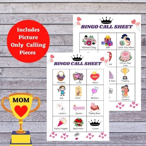 Mothers' Day BINGO / Mother's Day Vocabulary BINGO / Memory Matching ...