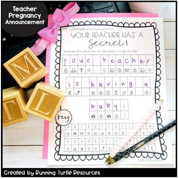 Teacher Pregnancy Announcement Puzzle | Made By Teachers