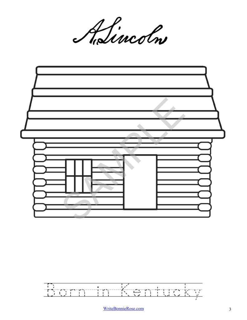 Abraham Lincoln Coloring Book-Level A | Made By Teachers