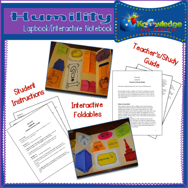 Humility Lapbook / Interactive Notebook | Made By Teachers