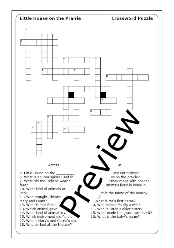 Laura Ingalls Wilder "Little House on the Prairie" worksheets | Made By ...