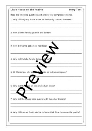 Laura Ingalls Wilder "Little House on the Prairie" worksheets | Made By ...
