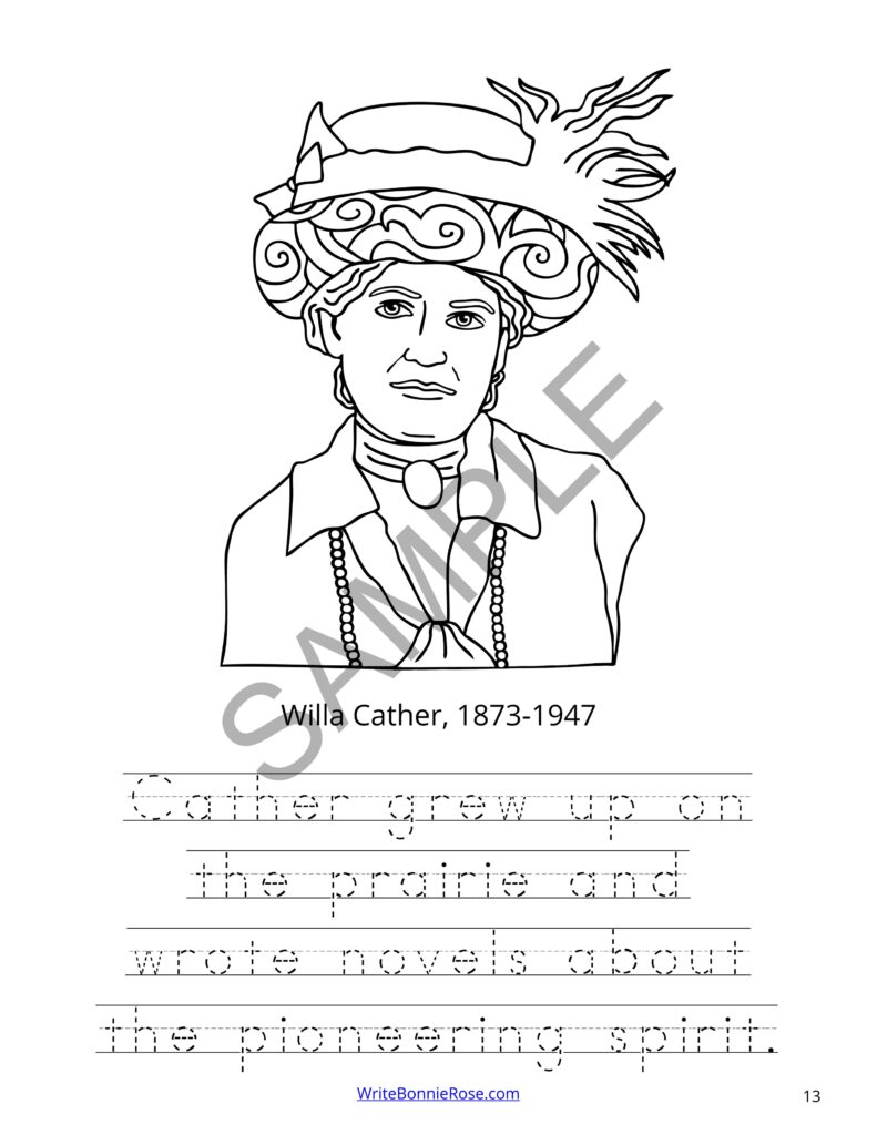 Famous American Authors Coloring Book-Level B | Made By Teachers