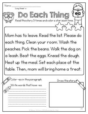 Reading Fluency Passages {Vowel Teams} | Made By Teachers