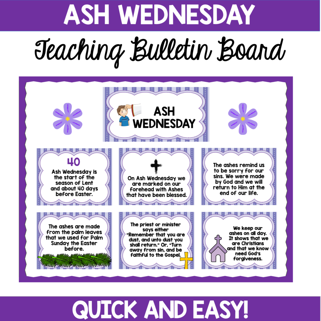 Ash Wednesday Bulletin Board | Made By Teachers