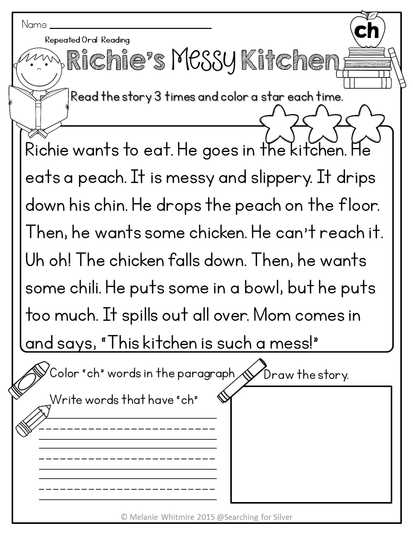 Reading Fluency Passages {Digraphs} | Made By Teachers