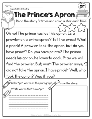 Reading Fluency Passages {Blends} | Made By Teachers