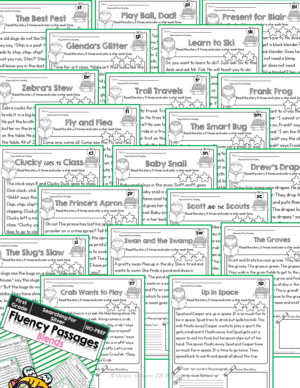 Reading Fluency Passages {Blends} | Made By Teachers