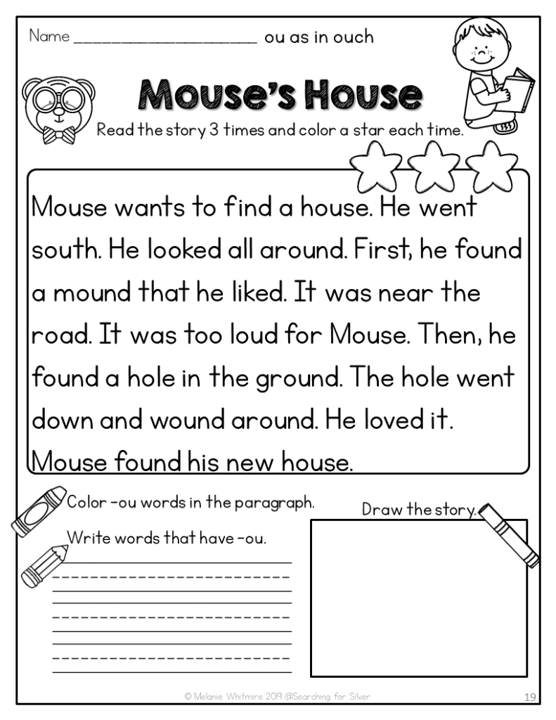 Reading Fluency Passages {Dipthongs} | Made By Teachers