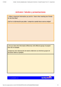 Greetings and Introductions: Subject Pronouns YO & TU Lesson Plan for ...