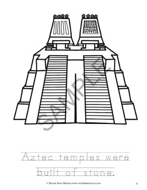 Ancient History Coloring Book: Aztec-Level B | Made By Teachers