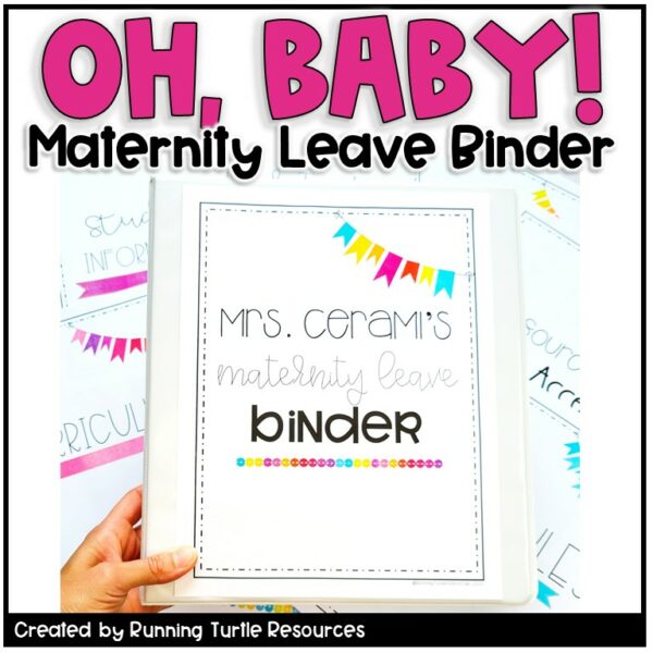 Teacher Maternity Leave Binder and Long Term Sub Templates | Made By ...