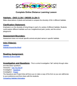 Complete Online Distance Learning Life Science Bundle 2nd Grade OAS ...