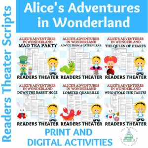 Alice in Wonderland BUNDLE | Readers Theater Scripts Print & Digital ...