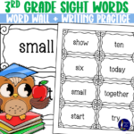 3rd Grade Sight Words Word Wall Handouts and Writing Practice | Made By ...