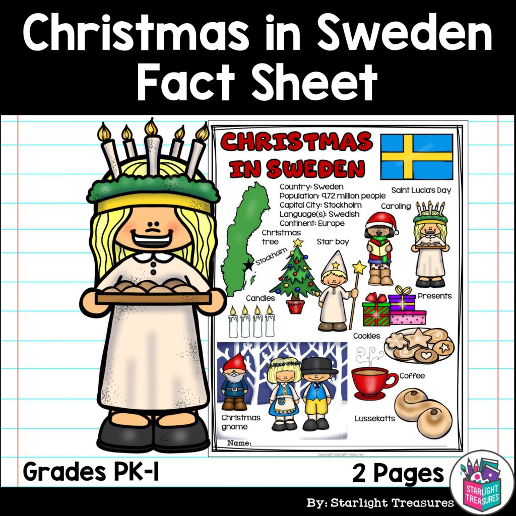 Christmas in Sweden Fact Sheet for Early Readers | Made By Teachers
