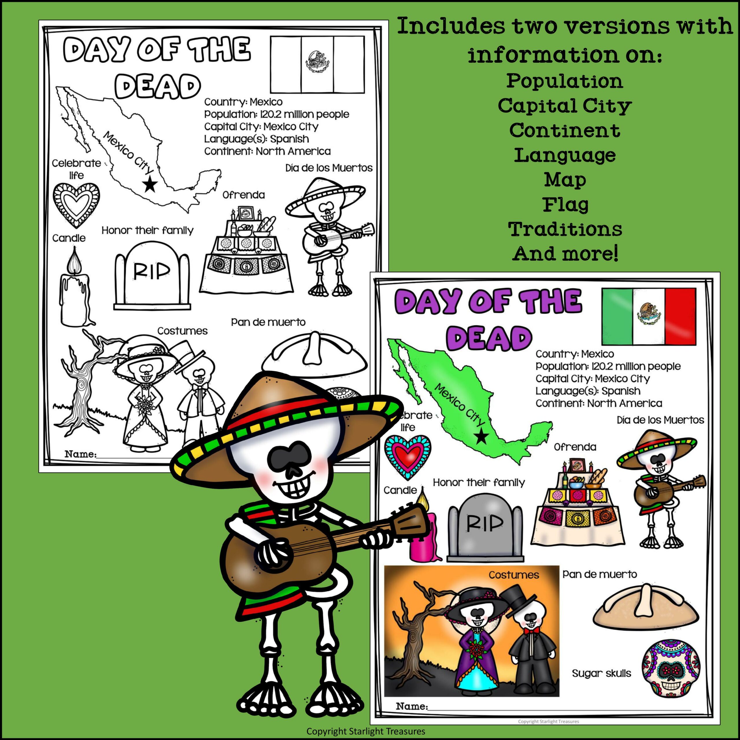 Day of the Dead Fact Sheet for Early Readers | Made By Teachers