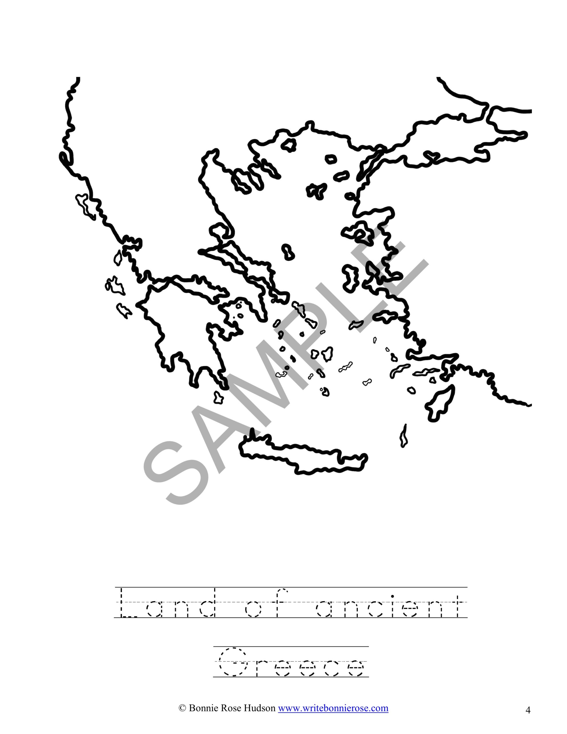 Ancient History Coloring Book: Greece-Level B | Made By Teachers