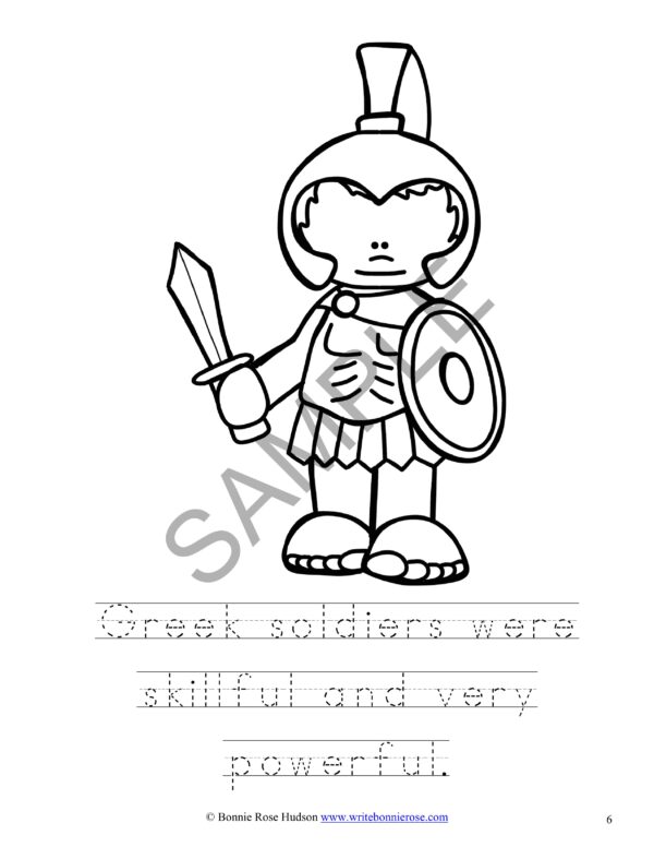 Ancient History Coloring Book: Greece-Level B | Made By Teachers