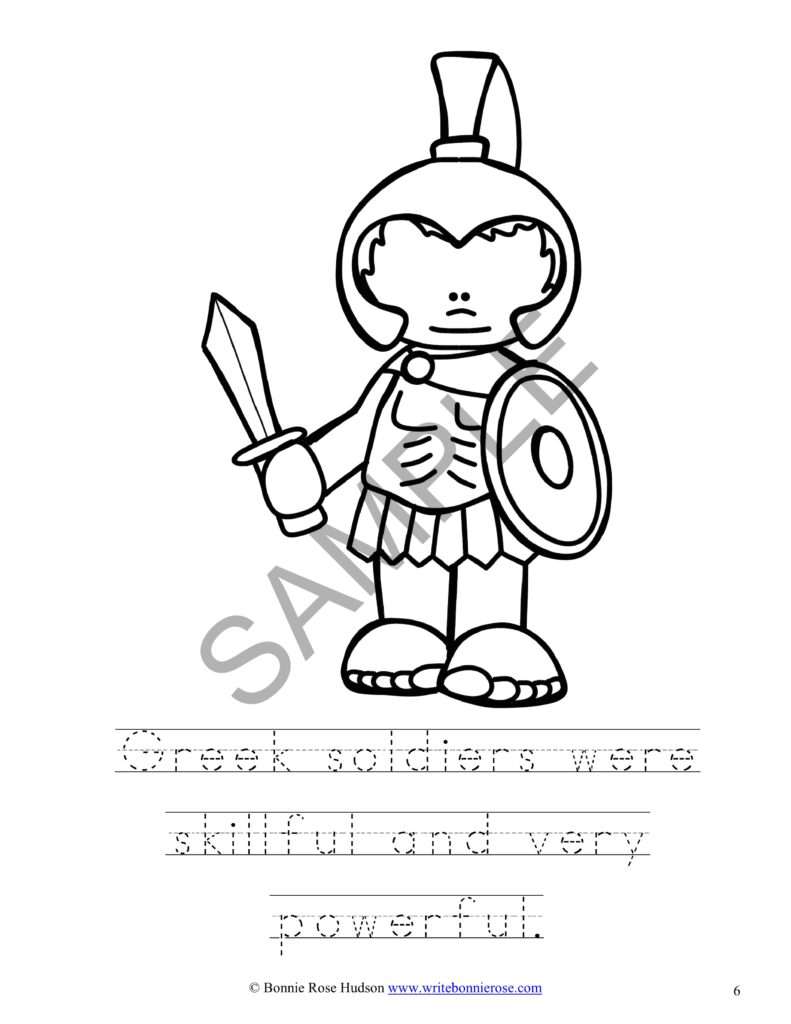 Ancient History Coloring Book: Greece-Level B | Made By Teachers