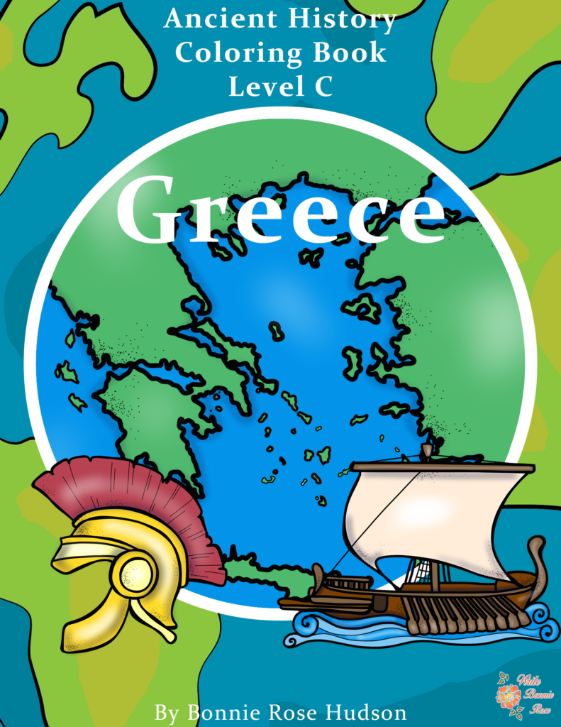 Ancient History Coloring Book: Greece-Level C | Made By Teachers