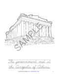 Ancient History Coloring Book: Greece-Level C | Made By Teachers
