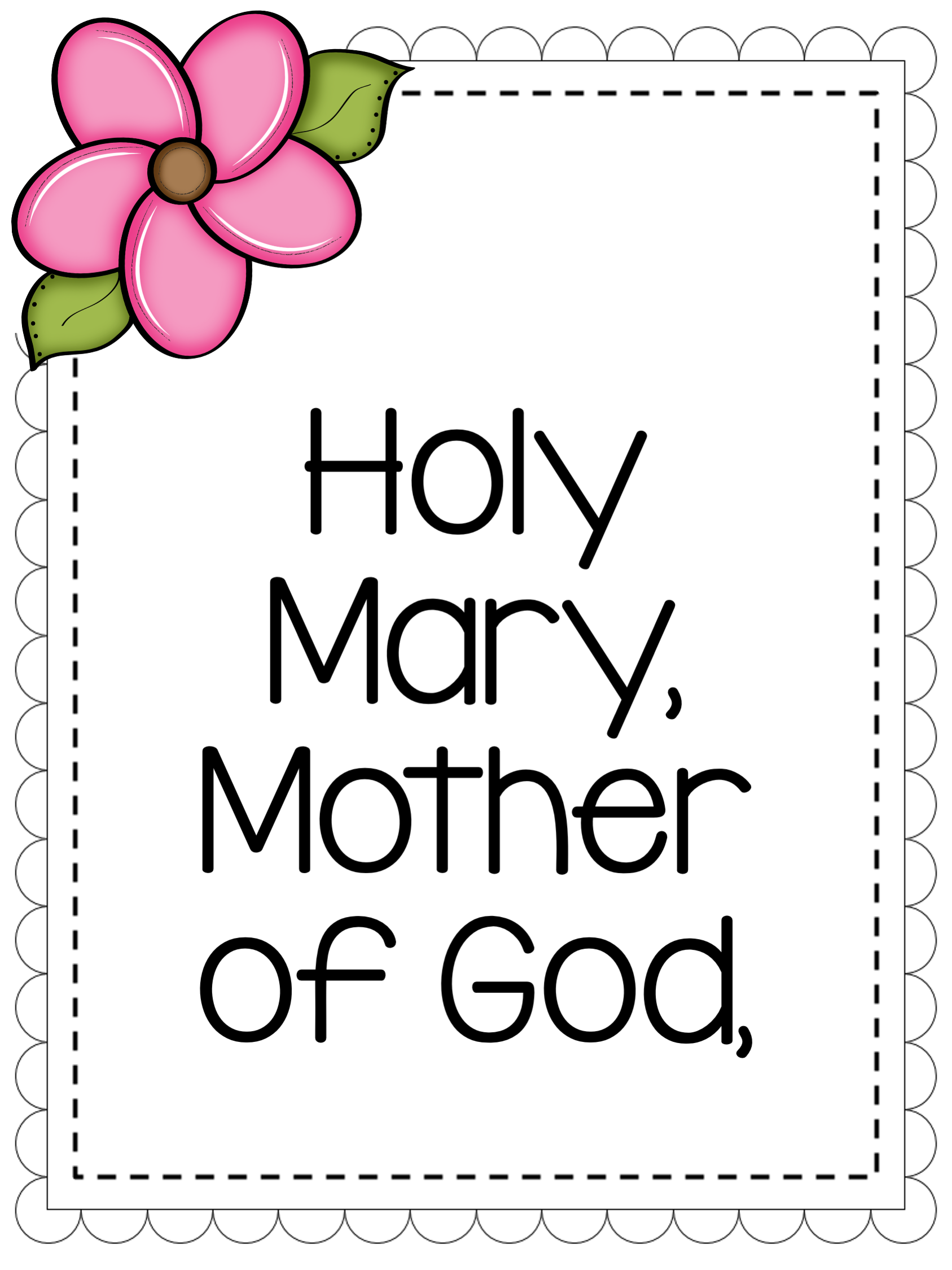 Catholic Bulletin Board: Hail Mary Prayer Posters | Made By Teachers