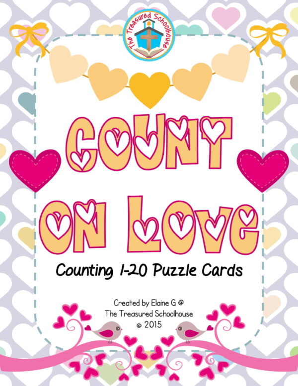 Valentine's Day Counting 1-20 Puzzle Cards | Made By Teachers