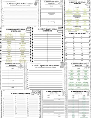 St. Patrick's Day Write the Room | Made By Teachers