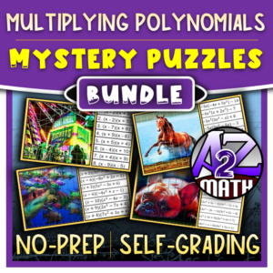 Multiplying Polynomials Activities Digital Resource Bundle | Made By ...