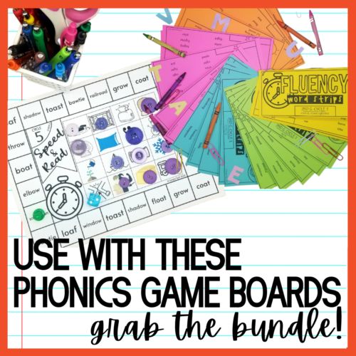 1st Grade Fluency Word Decoding Strips Phonics Activity for Reading ...