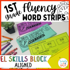 1st Grade Fluency Word Decoding Strips Phonics Activity for Reading ...