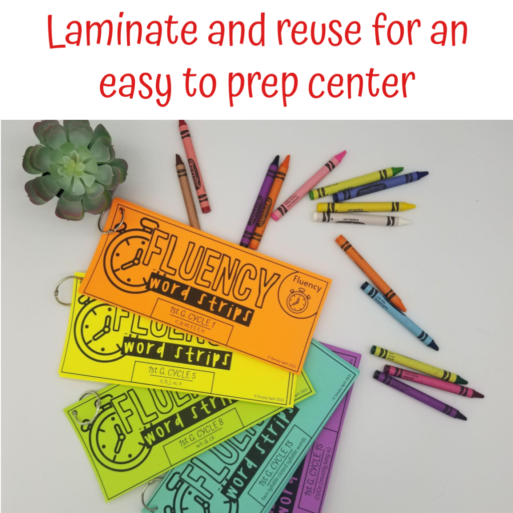 1st Grade Fluency Word Decoding Strips Phonics Activity for Reading ...