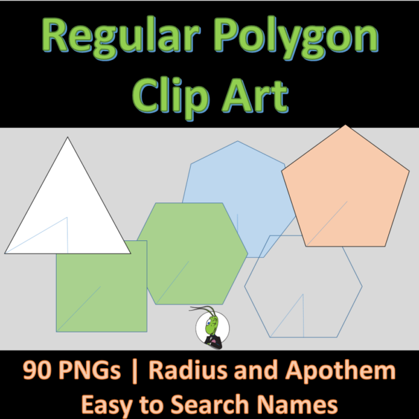 Regular Polygons Clip Art for Geometry and Commercial Use | Made By ...