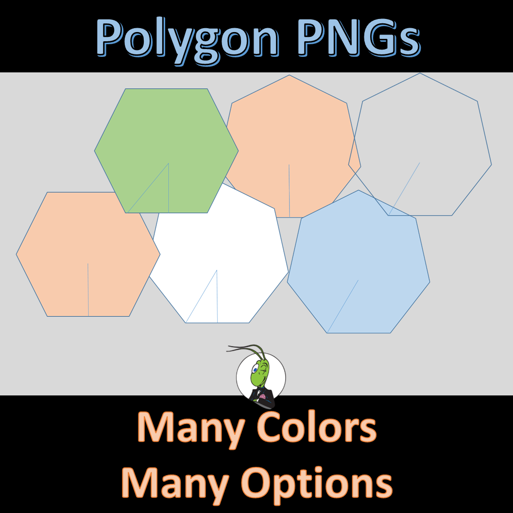 Regular Polygons Clip Art for Geometry and Commercial Use | Made By ...