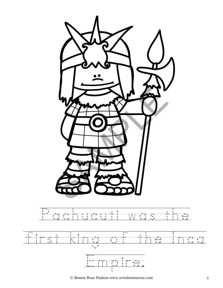 Ancient History Coloring Book: Inca-Level B | Made By Teachers