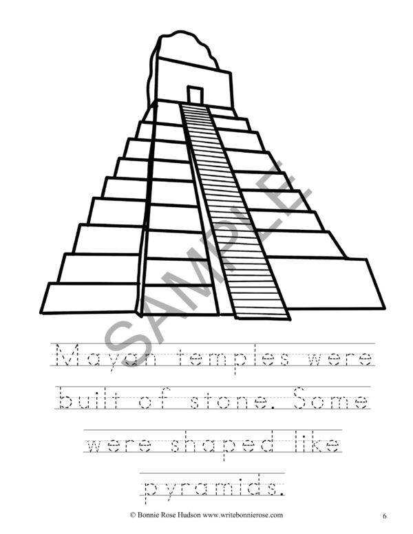 Ancient History Coloring Book: Maya-Level B - Made By Teachers