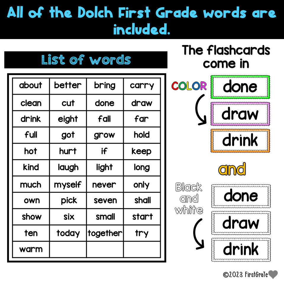 Third Grade Dolch Sight Words. Flashcards and Worksheets | Made By Teachers