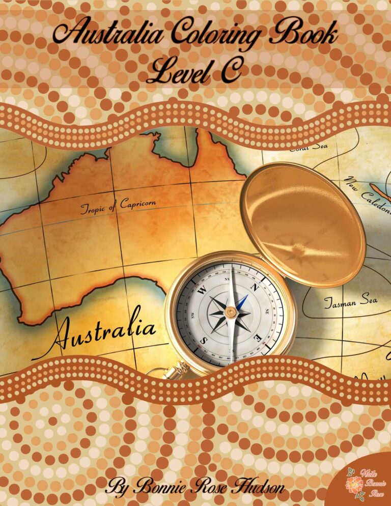 Australia Coloring Book-Level C | Made By Teachers