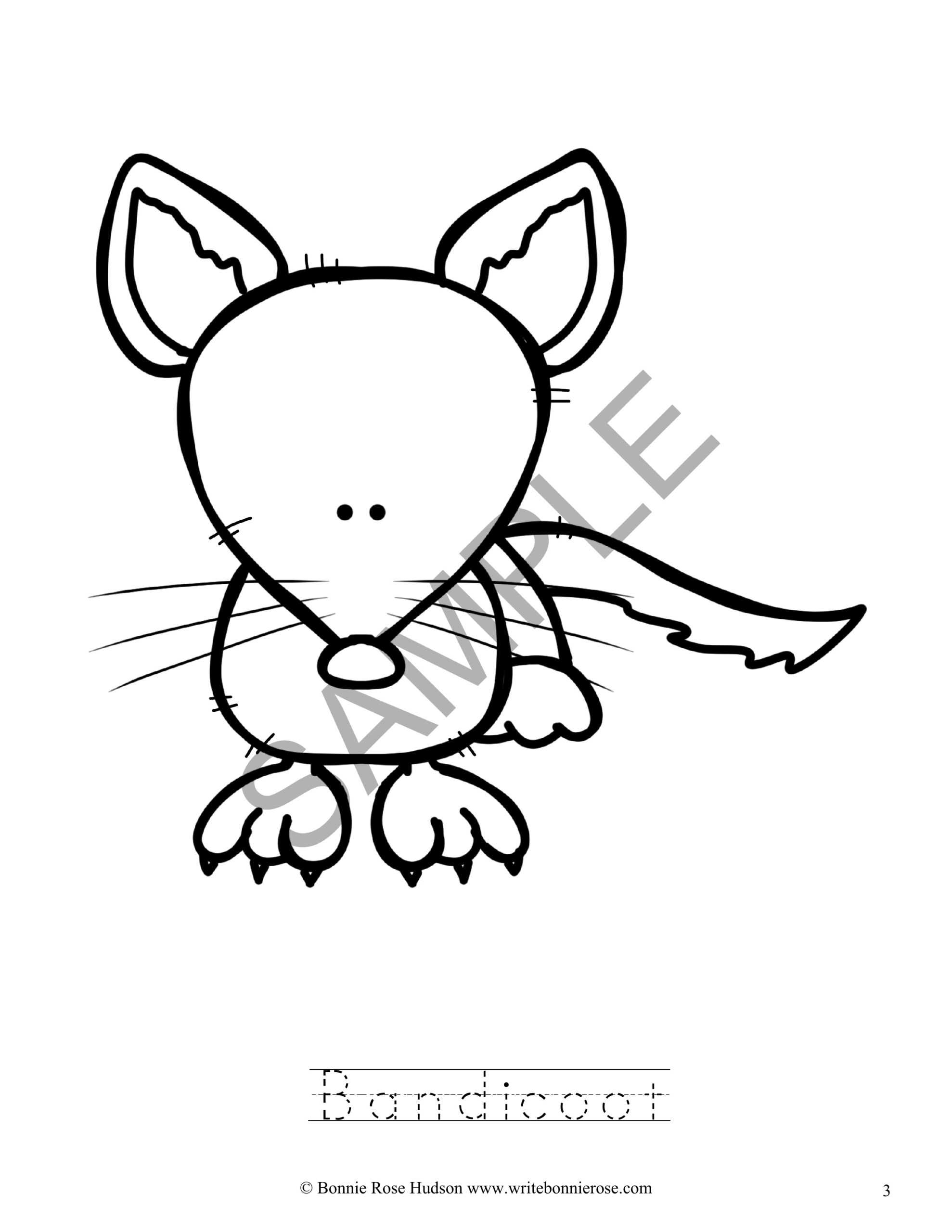 Australian Animals Coloring Book with Bonus Life Cycle of the Platypus ...