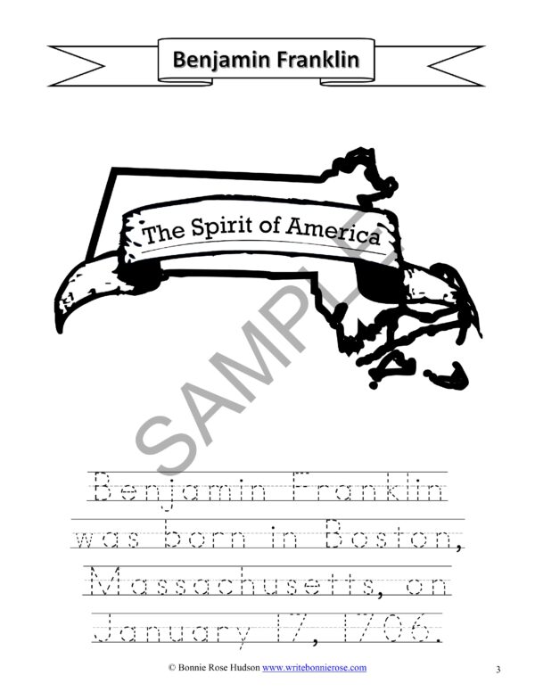 Benjamin Franklin Coloring Book-Level B | Made By Teachers