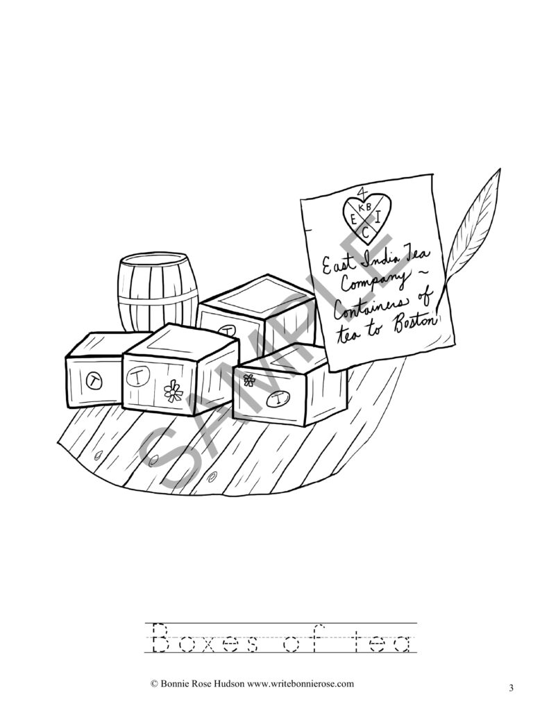 Boston Tea Party Coloring Book-Level A | Made By Teachers