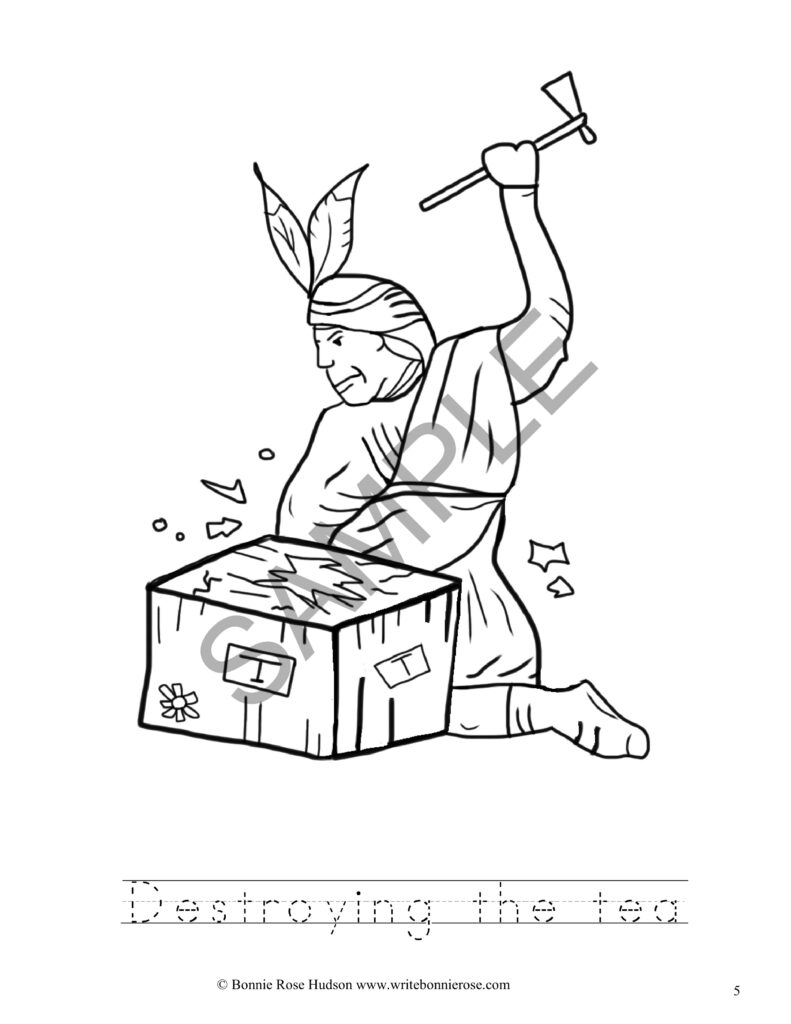 Boston Tea Party Coloring Book-Level A | Made By Teachers