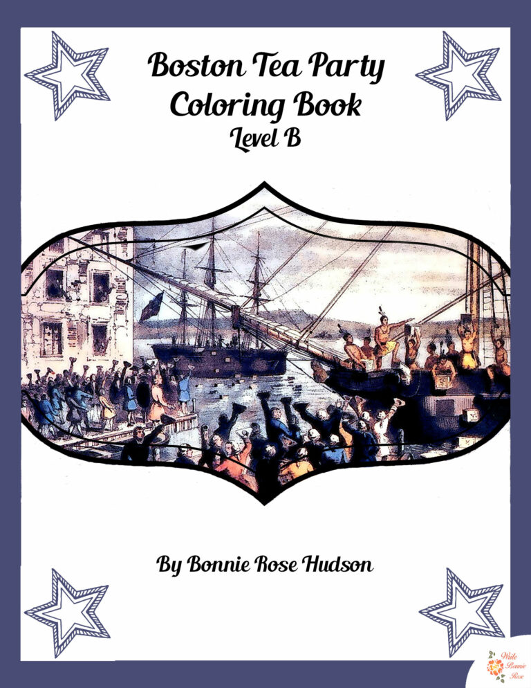 Boston Tea Party Coloring Book-Level B | Made By Teachers