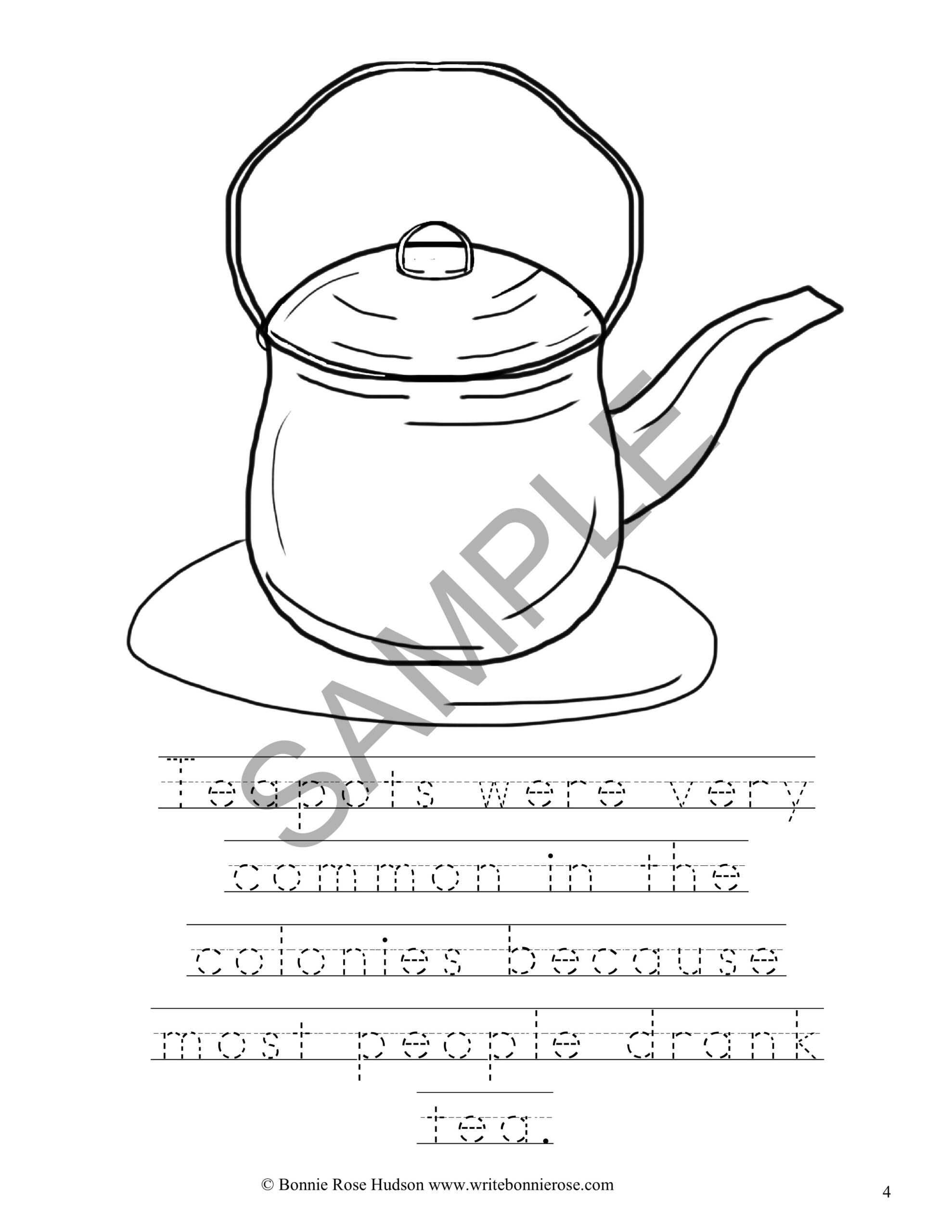 Boston Tea Party Coloring Book-Level B | Made By Teachers