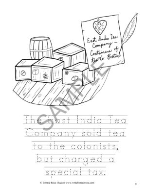 Boston Tea Party Coloring Book-Level B | Made By Teachers