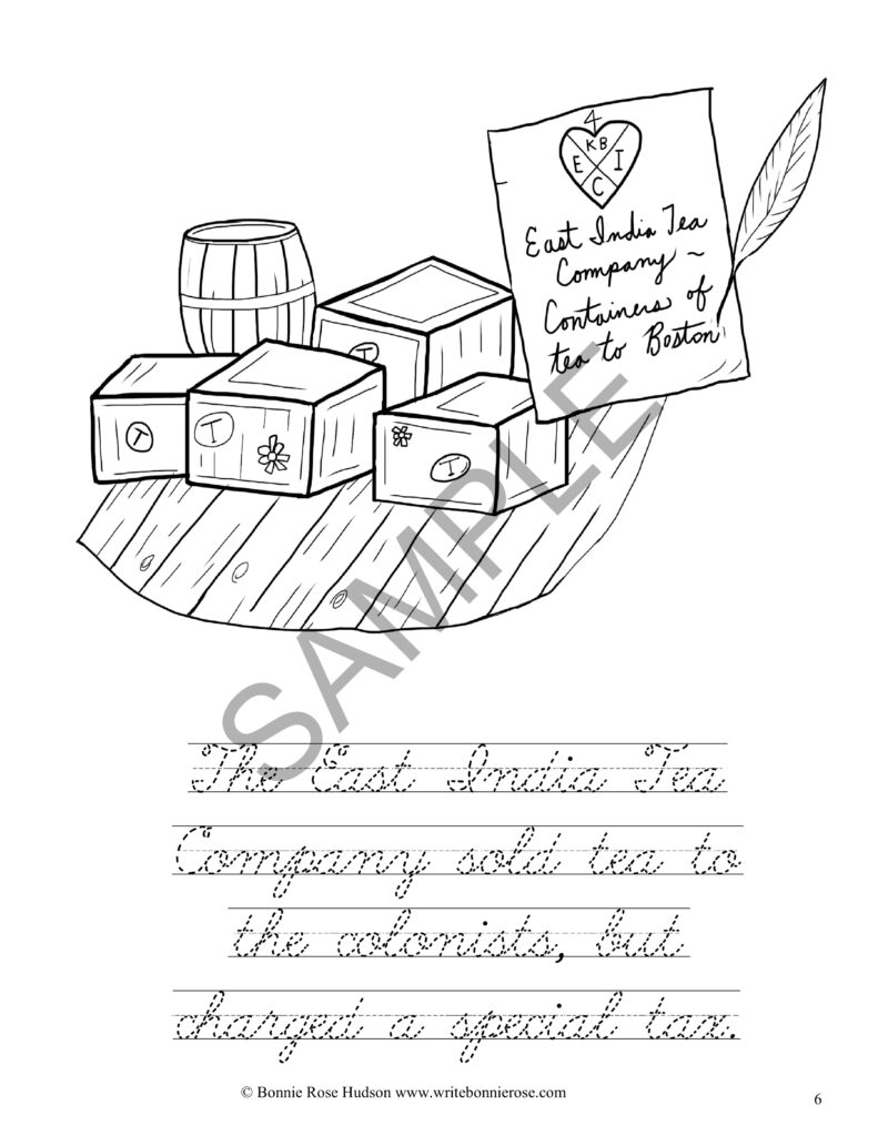 Boston Tea Party Coloring Book-Level C | Made By Teachers