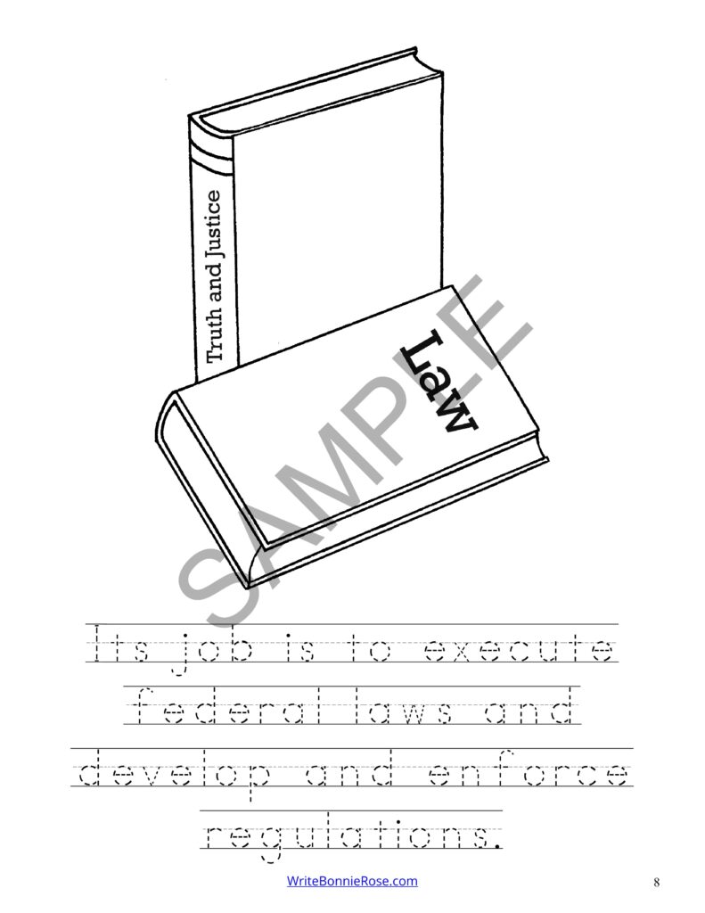 Branches of U.S. Government Coloring Book-Level B | Made By Teachers